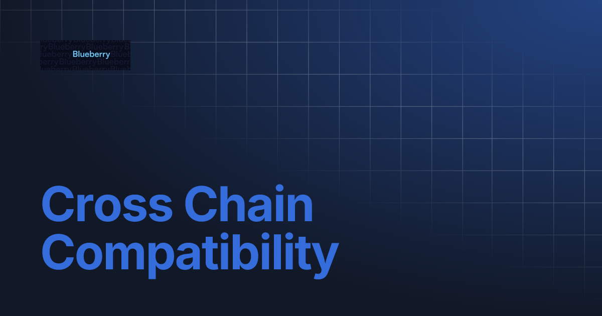 Cross Chain Compatibility | Blueberry